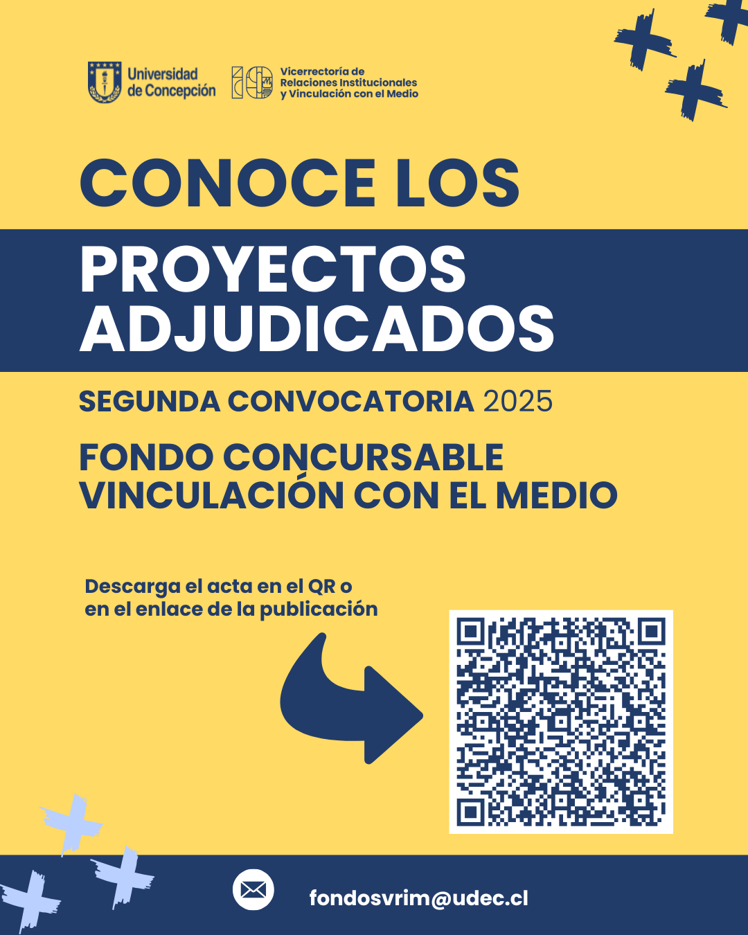 Nuevas Iniciativas del Fondo VcM reciben certificado de adjudicación | vrim2.udec.cl